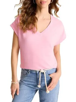 Tommy Bahama Kauai V-neck T-shirt - Primrose Pink