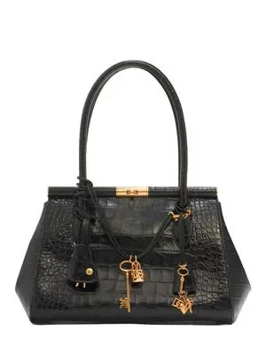 Dolce & Gabbana Marlene Embossed Satchel - Nero