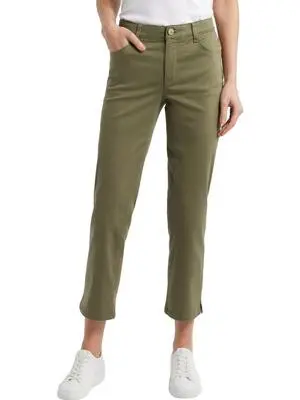 WIT & WISDOM High Waist Straight Leg Stretch Twill Pants