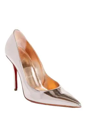 CHRISTIAN LOUBOUTIN Miss Z Metallic Leather Pump - 9002 Vintage Rose