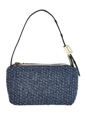 Sacai Tweed Pochette Handbag - Indigo