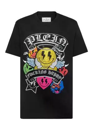 Philipp Plein Strass Smile T-shirt - Black