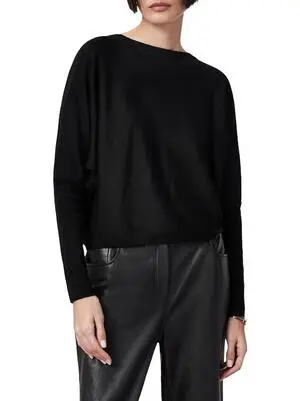 ALLSAINTS Julieana Reversible Merino Wool Sweater - Black