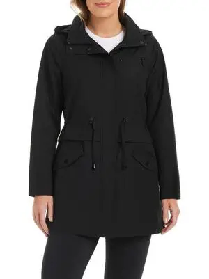 Vince Camuto Vince Camuto Water-Resistant Hooded Jacket Black