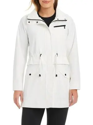 Vince Camuto Vince Camuto Water-Resistant Hooded Jacket Spring White
