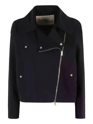 HERNO Herno Suede Biker Jacket