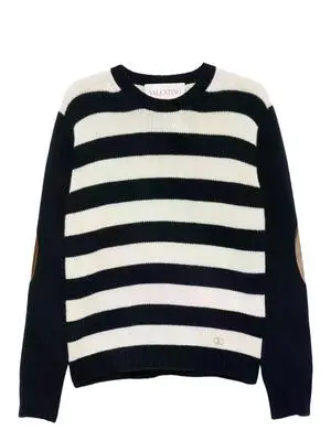 Valentino Garavani Striped Sweater - Blue