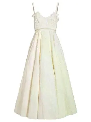 Giambattista Valli Popeline Midi-dress - White