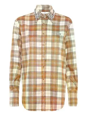 Philipp Plein Strass Flame Shirt - Neutrals