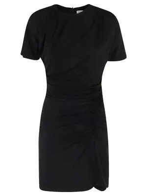 Simkhai Gathered Mini Dress - Black