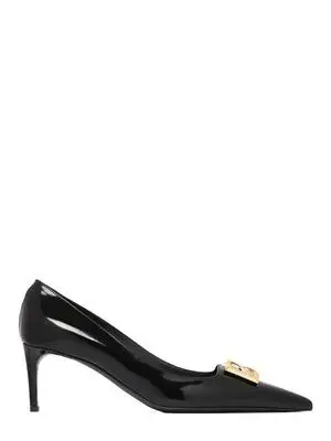 Dolce & Gabbana 90mm Logo-plaque Pumps - Black