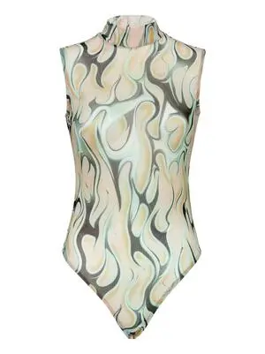 Philipp Plein Flame Print Body - Neutrals