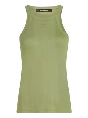 Karl Lagerfeld Autograph Tank Top - Green