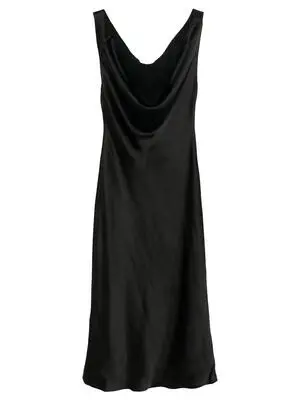 NORMA KAMALI Norma Kamali Drape-Neck Midi Dress