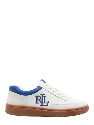 Ralph Lauren Embossed-logo Sneakers - White