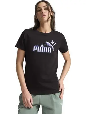 PUMA Flutter Graphic Tee Black