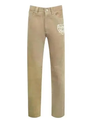 HUMAN MADE Leather Trousers - Neutrals