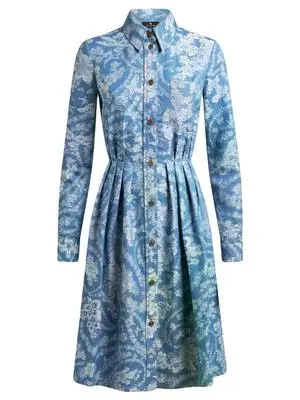 Etro Denim Shirt Dress - Blue