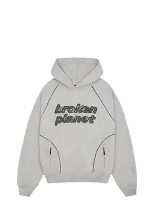 BROKEN PLANET Performance Hoodie - Heather Grey