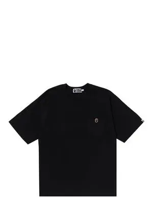 A BATHING APE Ape Head One Point Relaxed Fit Pocket Tee - Black