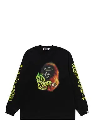 A BATHING APE Sport Graphic Long-sleeve Tee - Black