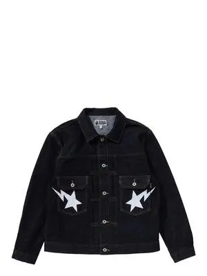 A BATHING APE BAPE STA Denim Type-02 Jacket Blue