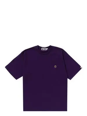 A BATHING APE Ape Head One Point Relaxed Fit Pocket Tee - Purple