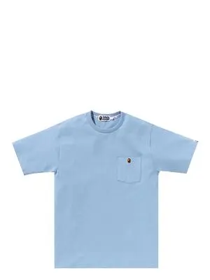 A BATHING APE Ape Head One Point Pocket Tee - Teal
