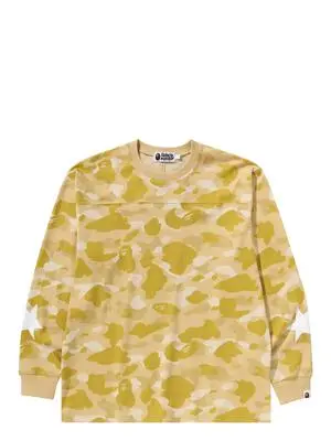 A BATHING APE Color Camo Relaxed Fit Long-sleeve Tee 'yellow' Yellow