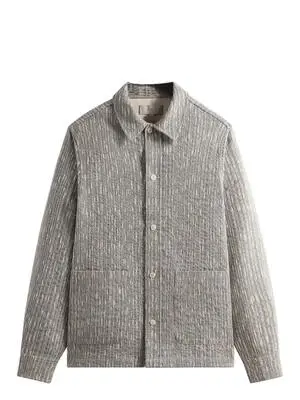 Kith Slub Boucle Boxy Collared Overshirt 'ink - Grey