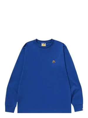 A BATHING APE Bee One Point Long-sleeve Tee - Blue