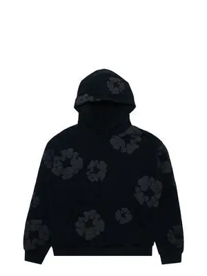 DENIM TEARS Cotton Wreath Hooded Sweatshirt - Black