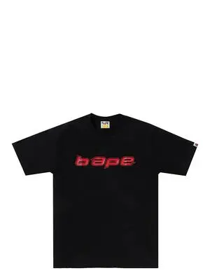 A BATHING APE Silicon Logo Tee - Black