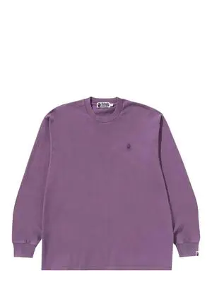 A BATHING APE Ape Head Long-sleeve Tee - Purple