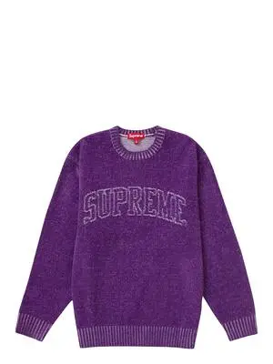 Supreme Contrast Arc Sweater - Purple