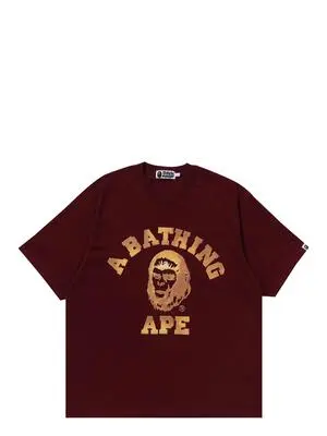 A BATHING APE College Graphic Tee - Red