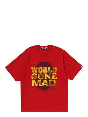 A BATHING APE Wgm Tee - Red
