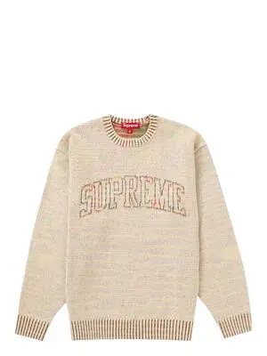 Supreme Contrast Arc Sweater - White