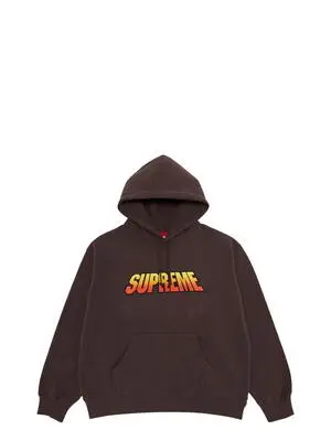 Supreme Gradient Hooded Sweatshirt - Brown