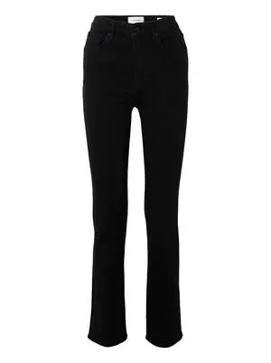 FRAME Pencil Super Stretch Mid-rise Skinny Jeans - Black