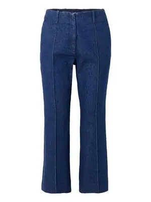 Dries Van Noten Cropped Flared Jeans - Blue