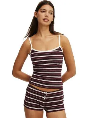 Cotton:on Dreamy Soft Longline Cami - Chocolate Plum  Crushed