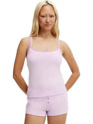 Cotton:on Peached Jersey Longline Tank Orchid Touch Violette Tulle