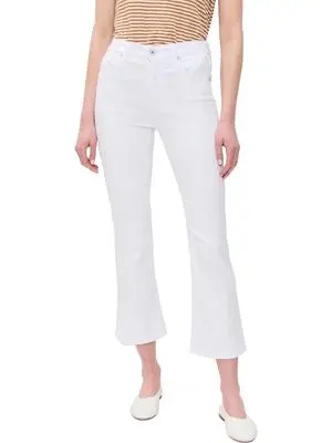 Ag Farrah Boot Crop Jeans - Gallery White