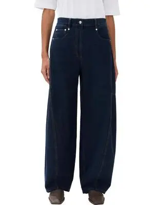 Tibi Tibi Barre Denim Knit SID Jeans Indigo