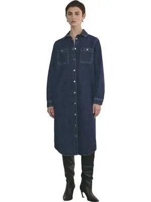 Everlane Denim Shirt Dress - Indigo