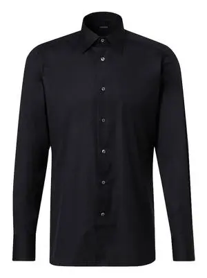 Zegna Cotton-blend Shirt - Black