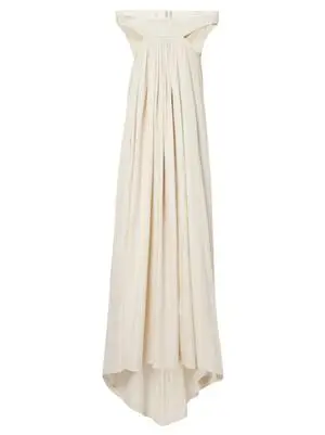 Rick Owens Chalice Cutout Cotton Poplin Maxi Dress - White