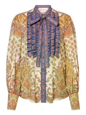 Valentino Garavani Voyage Imaginaire Ruffled Shirt - Multicoloured