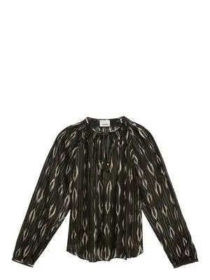 Isabel Marant Syra Blouse - Black/ecru